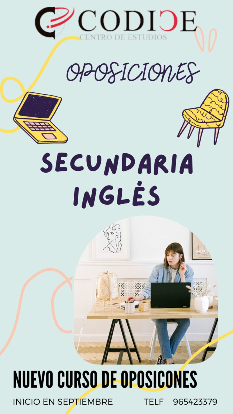 Oposiciones Secundaria Inglés - Academia de oposiciones en Elche